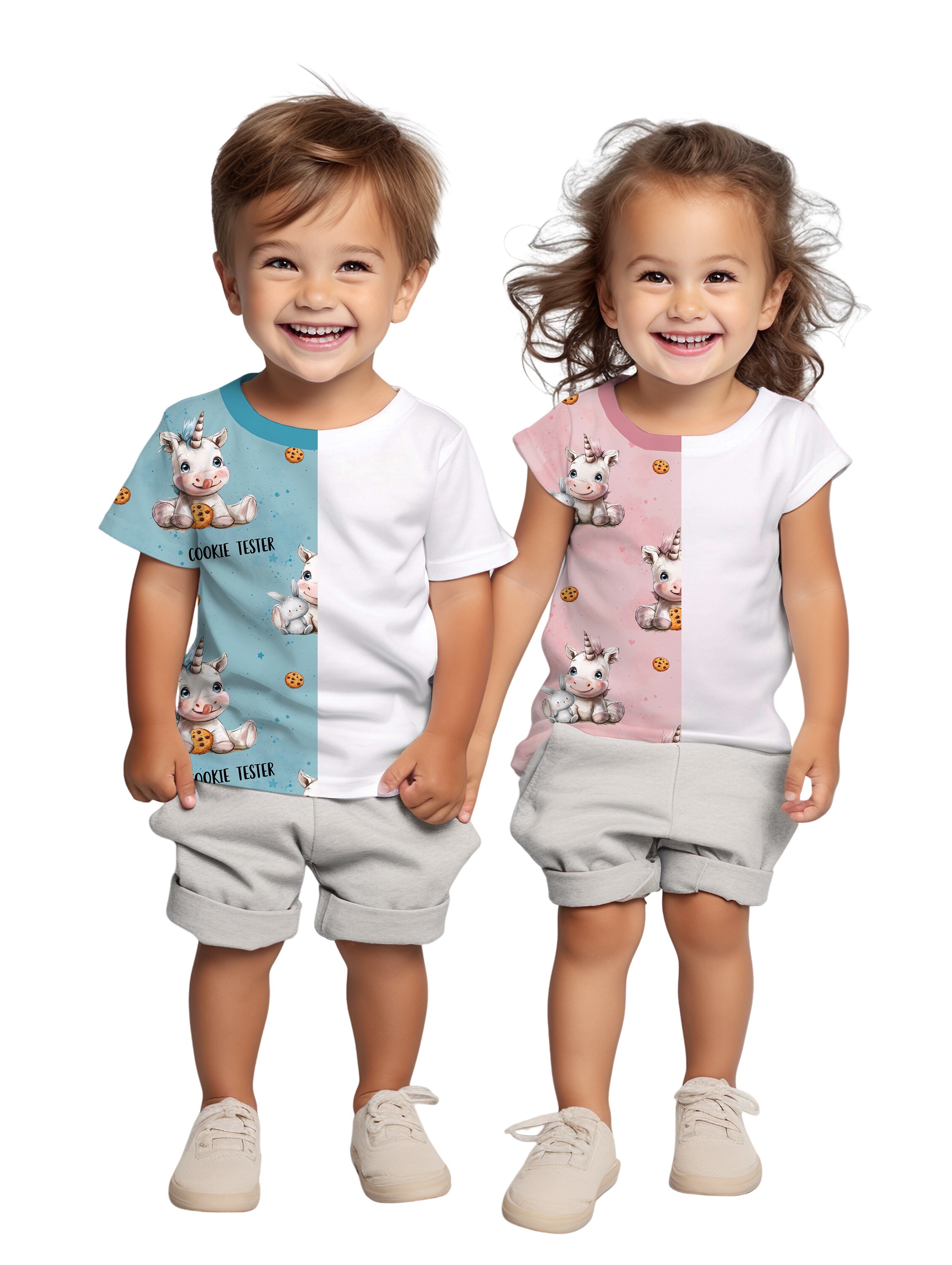 Kids Shirt Mock-up, Photoshop Mockup, Procreate Mockup, Realistic Kids ...
