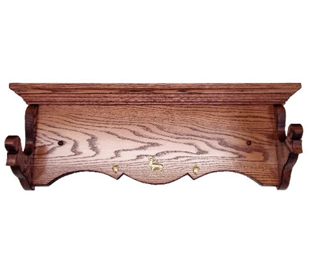 Oak Wooden Single Gun Rack Rifle Shotgun Wall Mount Display | Etsy