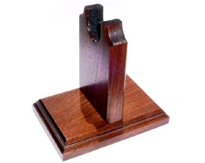 Walnut Wooden Gun Rack Revolver Handgun Pistol Stand Table Display ...