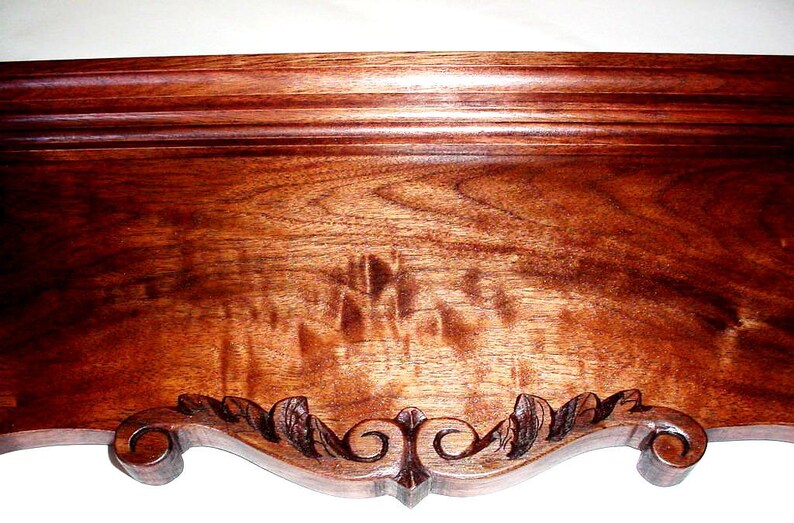 Hand Carved Walnut Wood Gun Rack Antique Rifle Shotgun Wall - Etsy