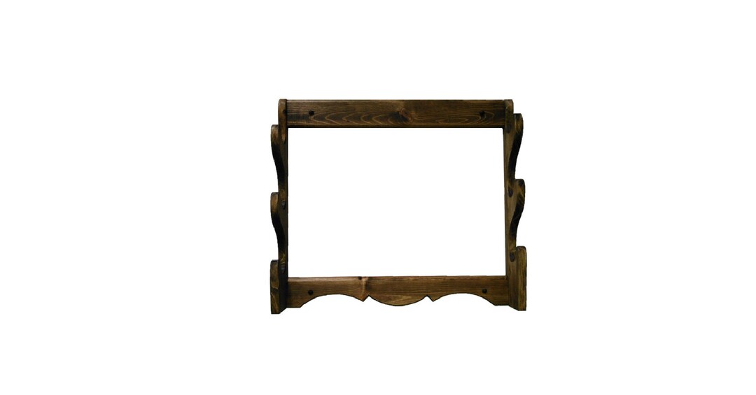 Rustic Wooden Gun Rack 3 Place Rifle Shotgun Wall Mount Display - Etsy