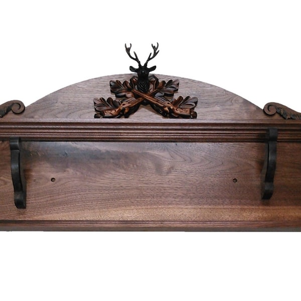 Walnut Rifle Rack - Etsy