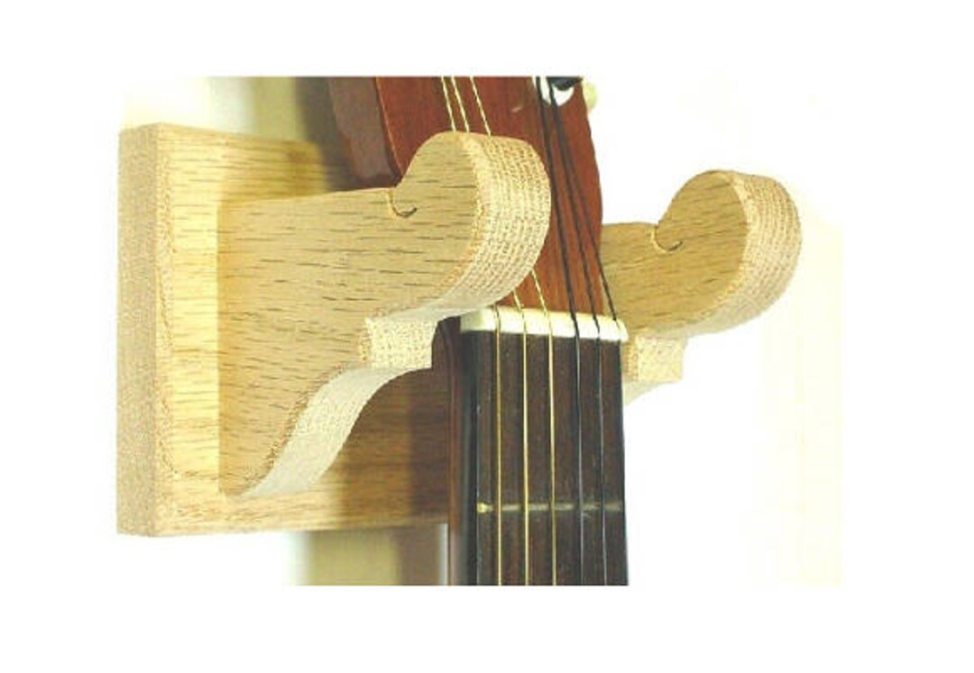 Oak Wood Banjo Hanger Classy Wall Mount Display - Etsy