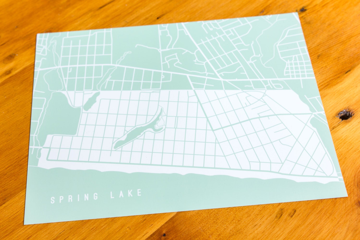 Spring Lake, NJ Map Art Print Your Choice of Size & Color - Etsy Hong Kong