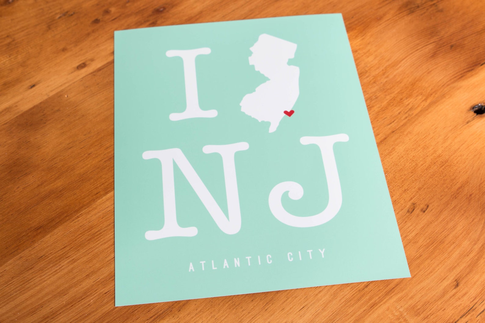 Atlantic City NJ I Heart NJ Art Print Your Choice of - Etsy