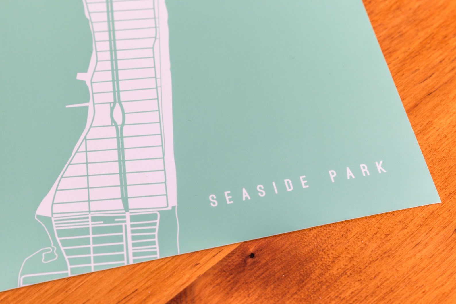 Seaside Park, NJ Map Art Print Your Choice of Size & Color - Etsy