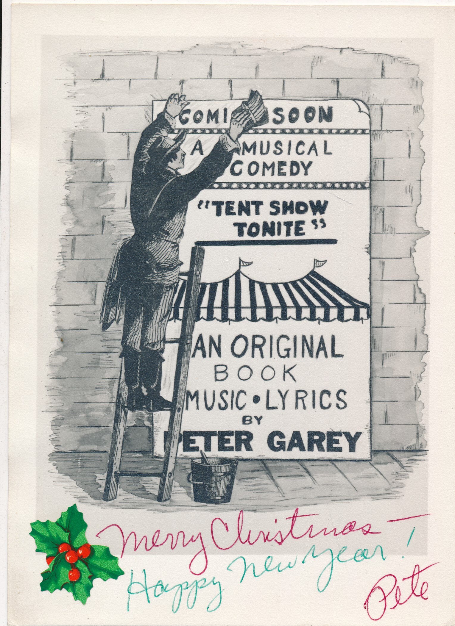 Peter Garey Actor & Carnival Barker Christmas Cards 9 Cards - Etsy