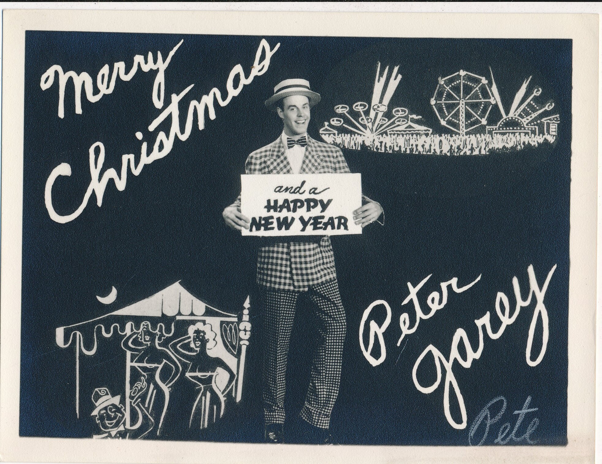 Peter Garey Actor & Carnival Barker Christmas Cards 9 Cards - Etsy