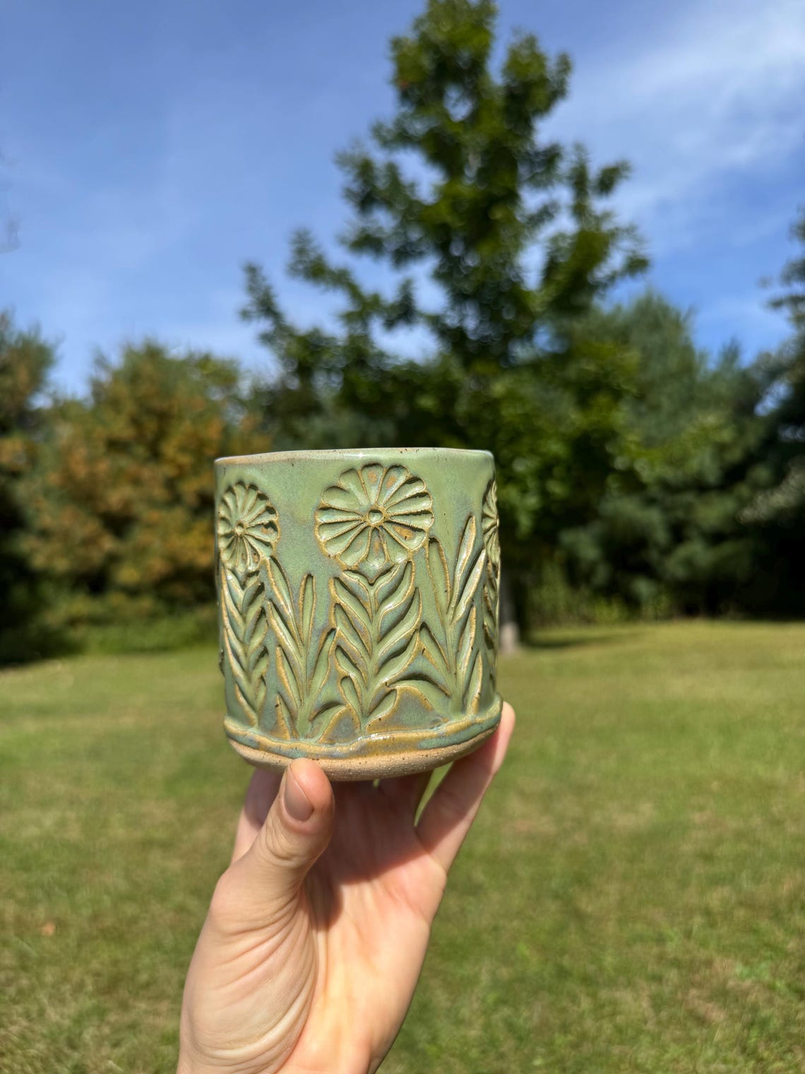 Handmade Ceramic Textured Planter Pot, Funky Pottery - Etsy