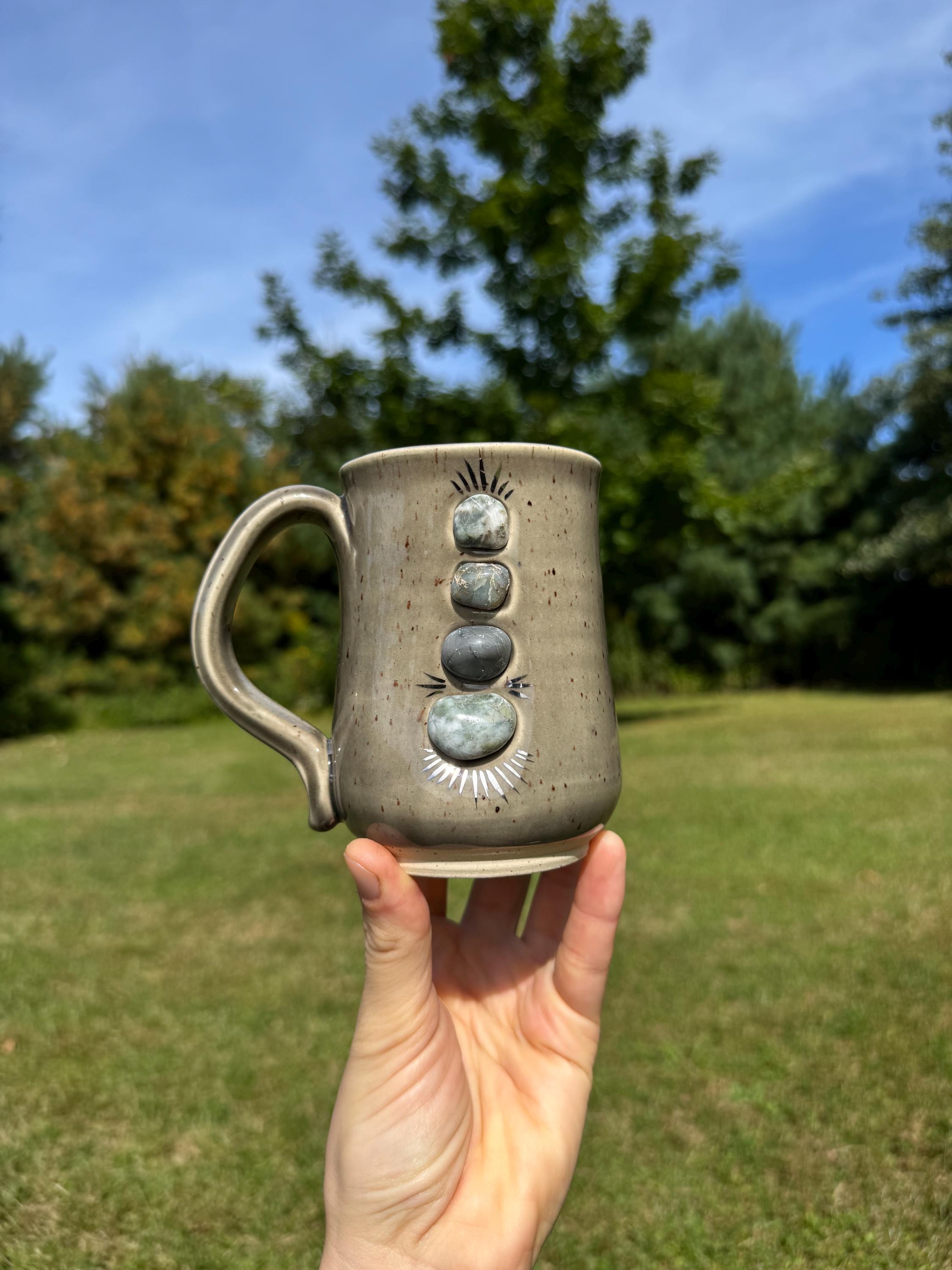 Handmade Ceramic Crystal Mug, Funky Pottery Dinnerware - Etsy