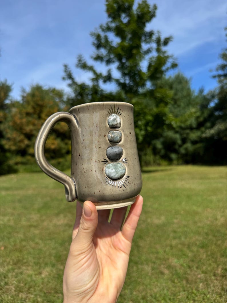 Handmade Ceramic Crystal Mug, Funky Pottery Dinnerware - Etsy