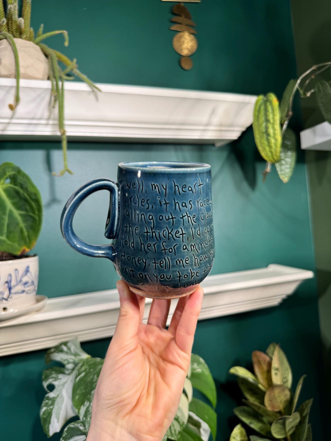 Handmade Ceramic Lyric Mug, Funky Pottery Dinnerware - Etsy