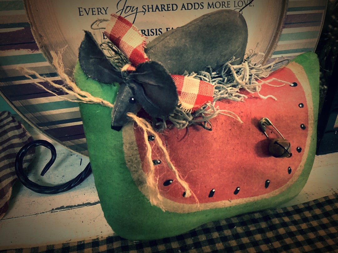 7” Watermelon Mouse Nibbler - Etsy