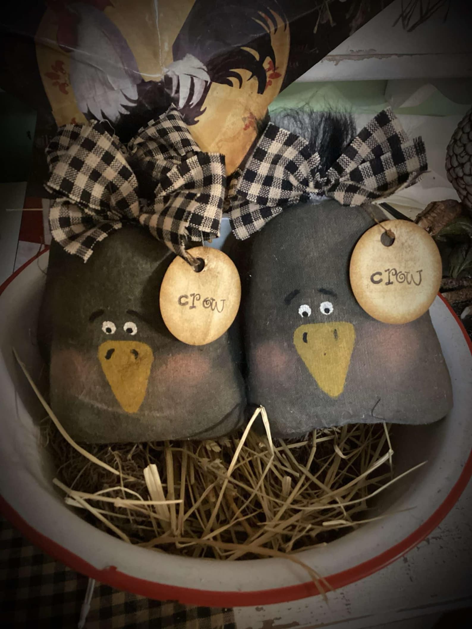 4.5'' Crows- Primitive Decor Country Crows - Etsy