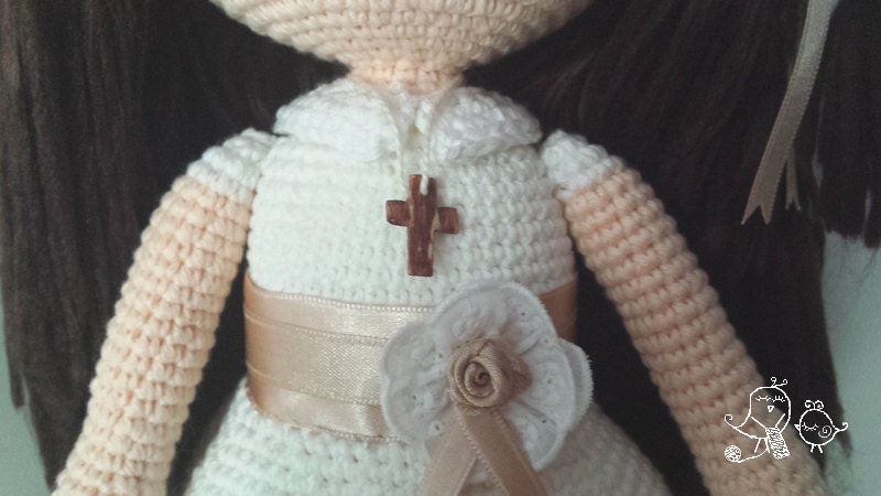 PATTERN FIRST COMMUNION Crochet Doll Amigurumi / Patrón De - Etsy