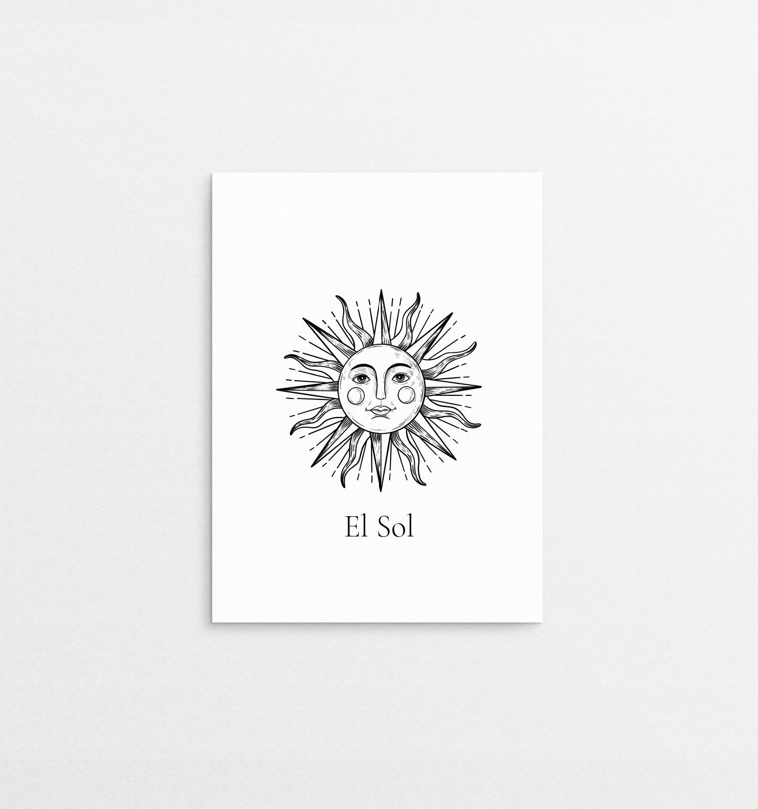 Printable Art El Sol Loteria Print Wall Art , Latina, Latino, Spanish ...