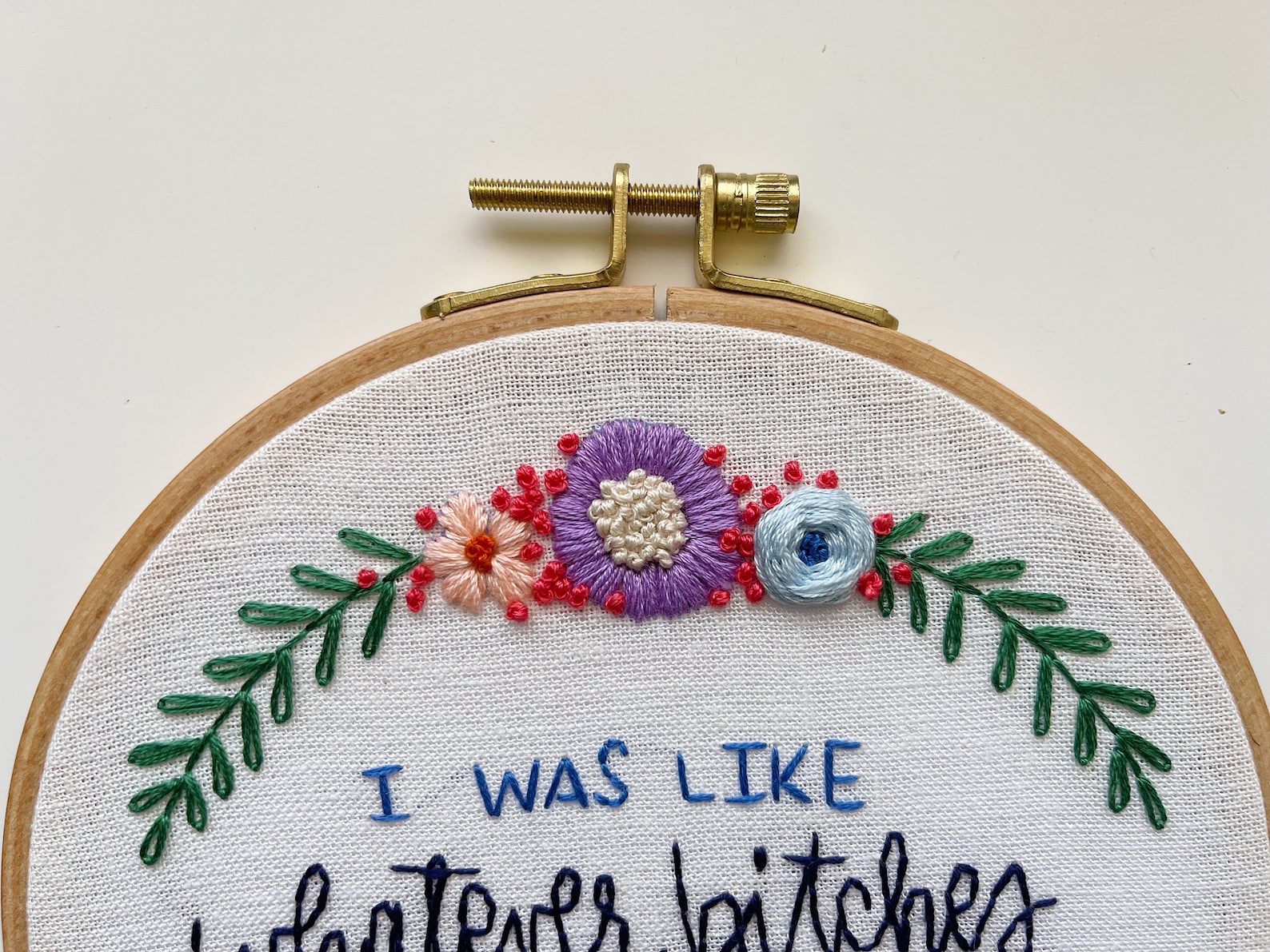 Whatever, Bitches Embroidery / Curse Words Embroidery / Profane ...
