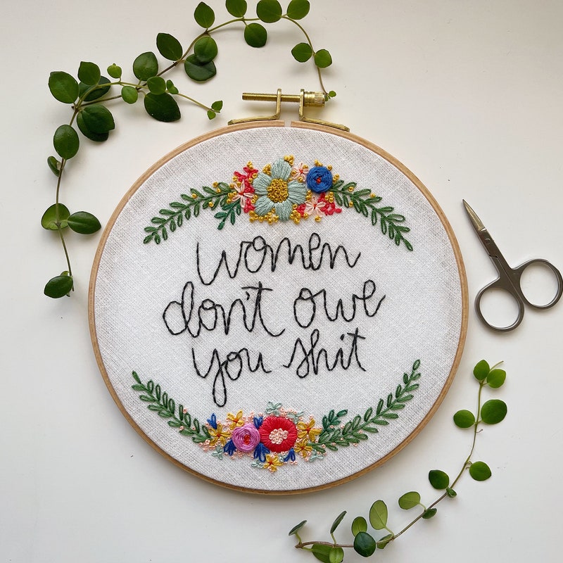 Feminist Embroidery - Etsy