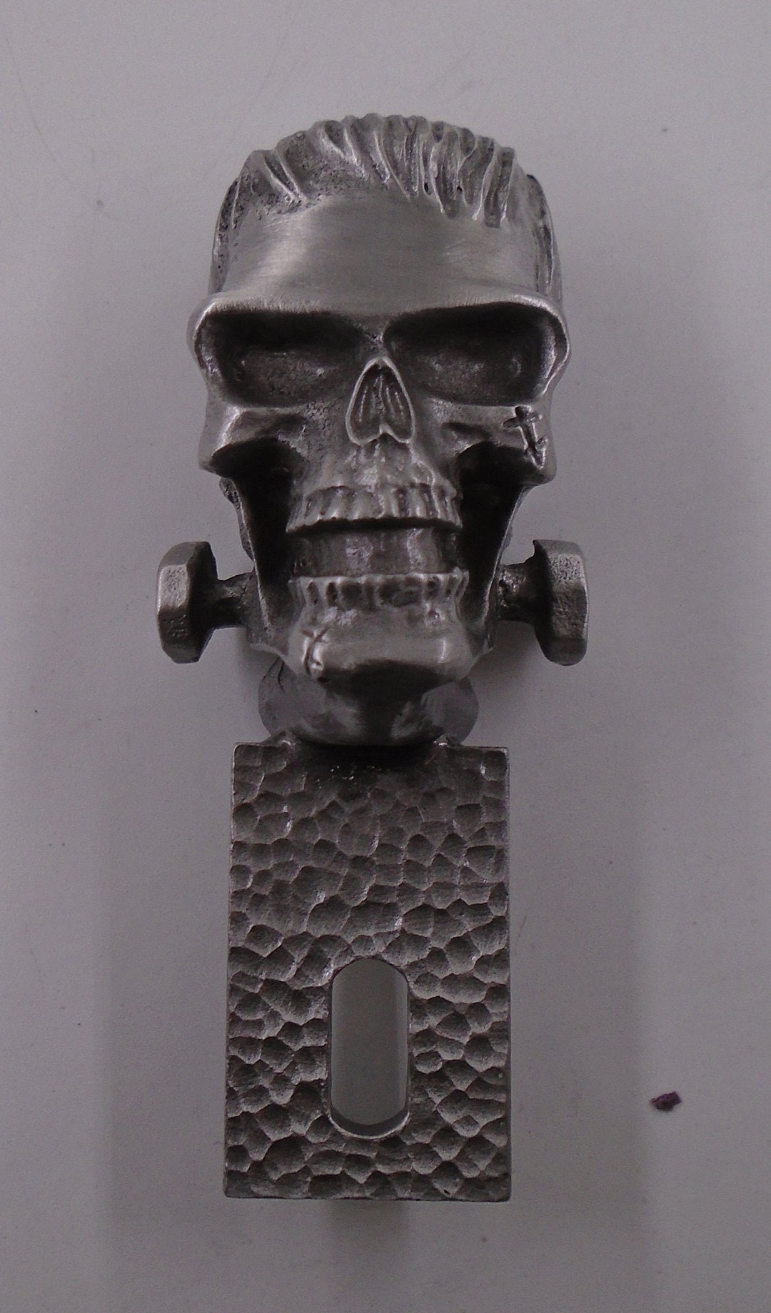 Frankenstein Skull License Plate Topper - Etsy