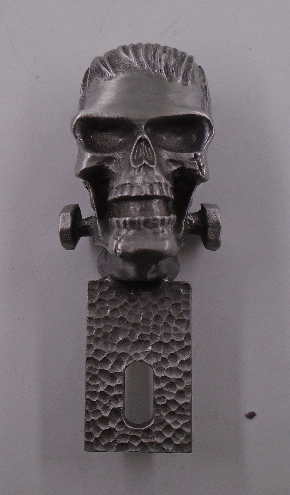 Frankenstein Skull License Plate Topper - Etsy