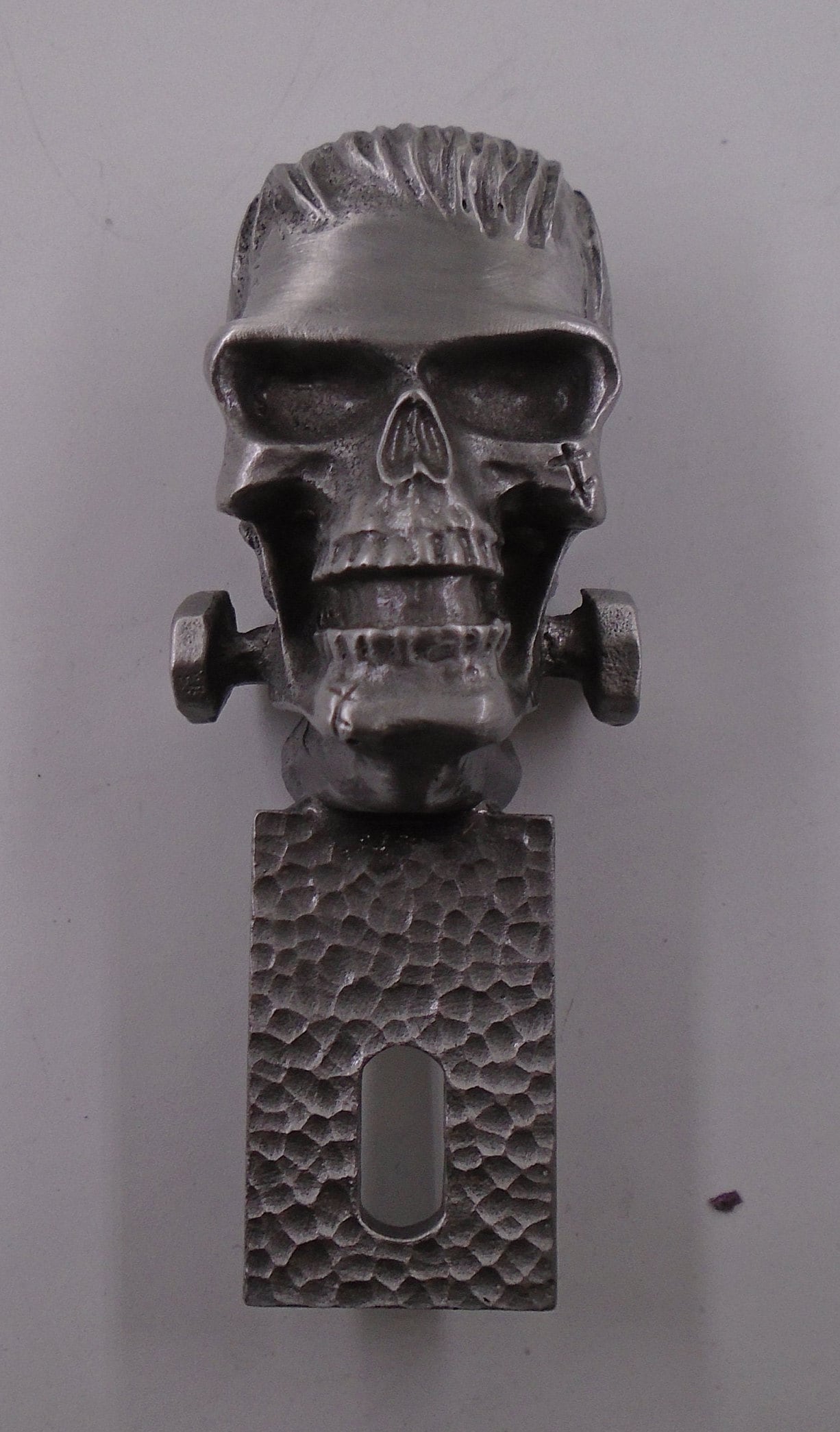 Frankenstein Skull License Plate Topper - Etsy