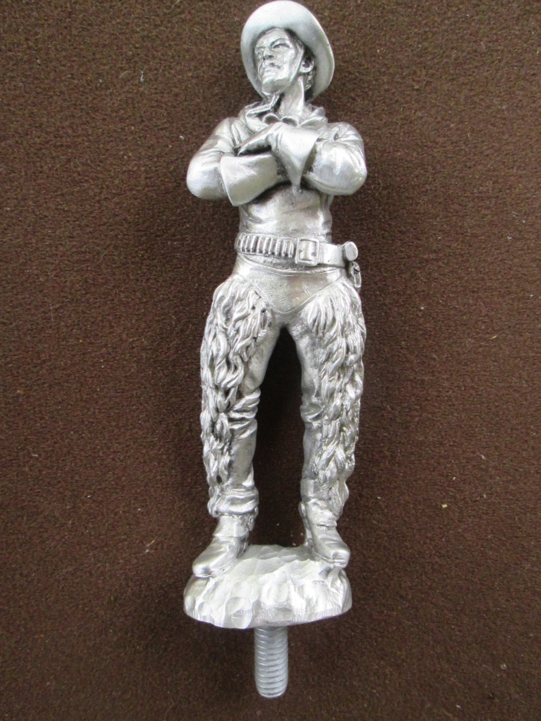 Cowboy, Cattle Rustler, Hotrod, Ratrod, Car Hood Ornament - Etsy