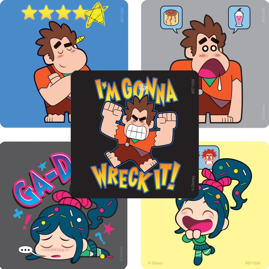 Wreck It Ralph Stickers Wreck It Ralph Internet Party - Etsy