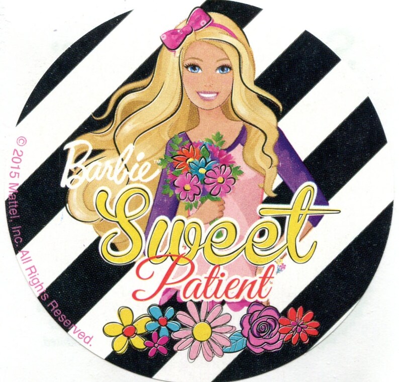 Licensed Barbie Stickers Patient Rewards - Barbie Great Patient ...