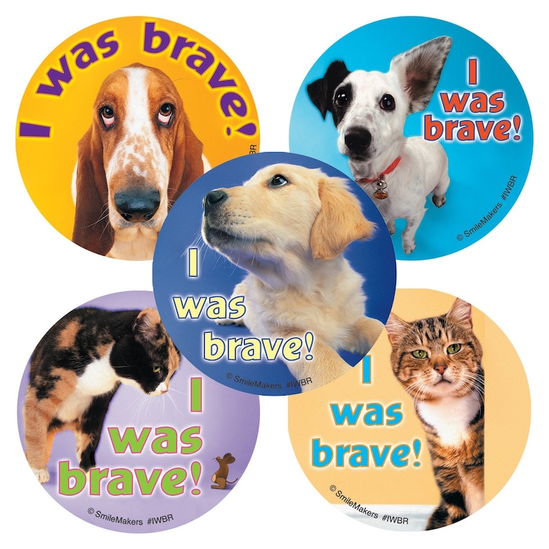 I Was Brave Stickers - Rewards Party Favors, Reward Charts, Teachers ...