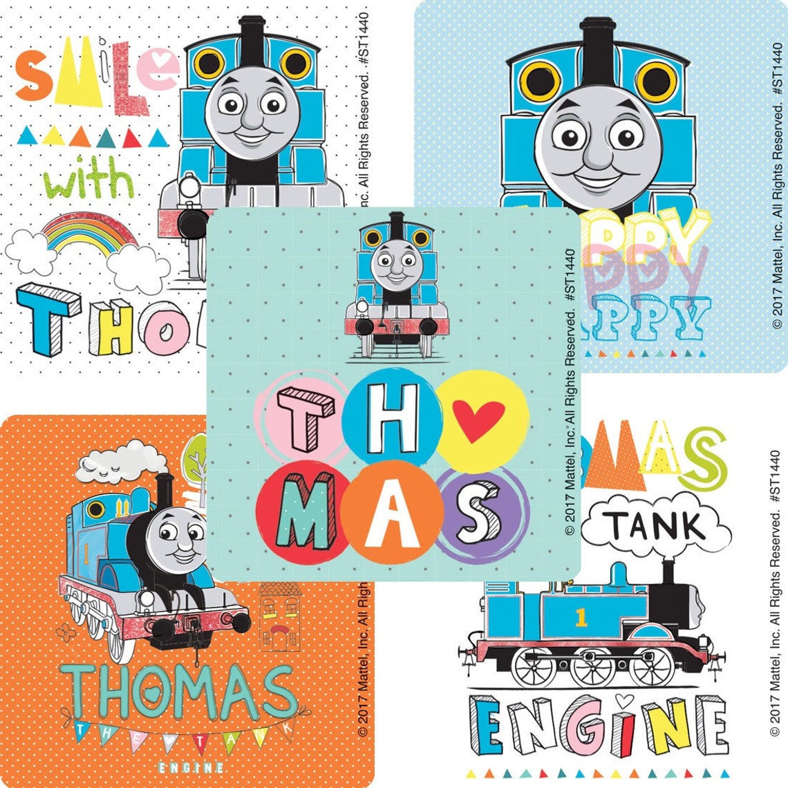 Thomas the Tank Engine Stickers Thomas Birthday Party Party Favors ...