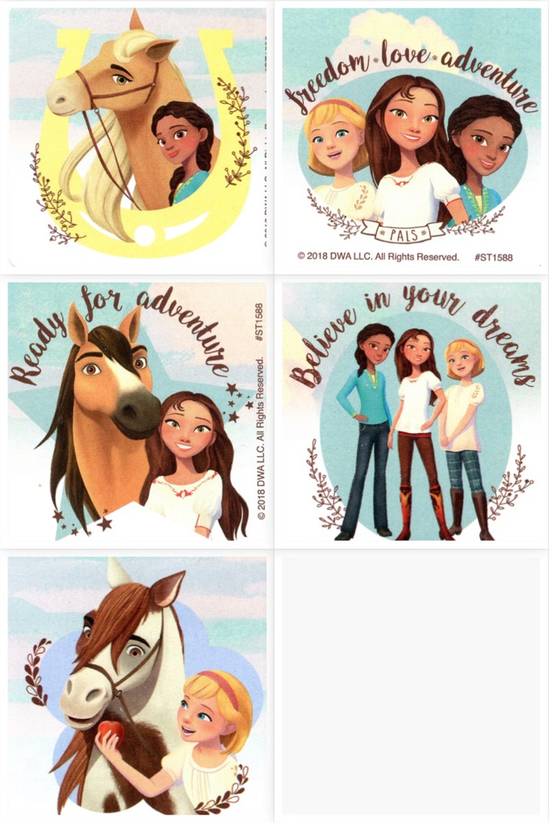Spirit Riding Free Stickers - Spirit Stickers - Envelope Seals, Party ...