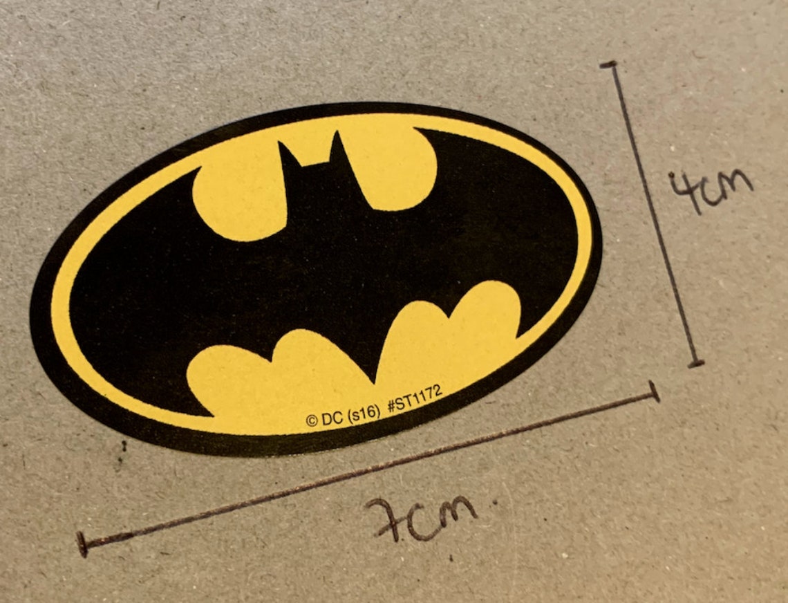 Licensed* Batman Logo Stickers X 5 - Batman Birthday Party - Envelope ...
