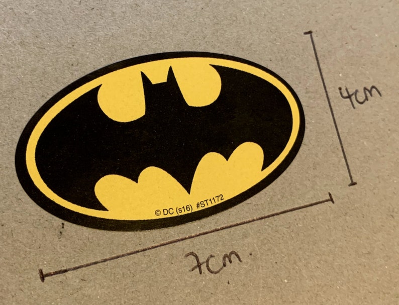 Licensed* Batman Logo Stickers X 5 - Batman Birthday Party - Envelope ...