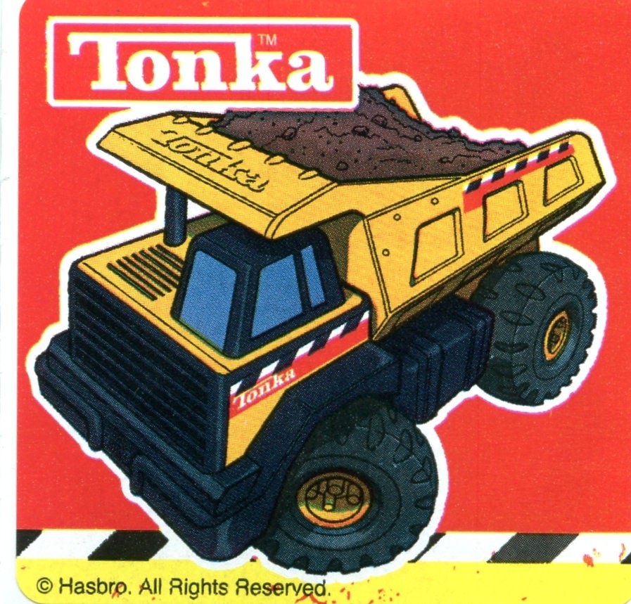 Tonka Stickers Tonka Trucks Party Envelope Seals, Party Favors, Reward ...