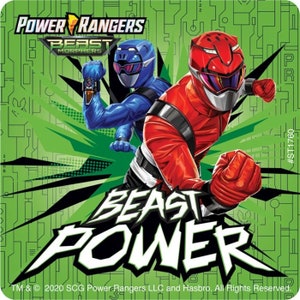 Power Rangers Stickers - Birthday Party Supplies - Party Favors, Reward ...