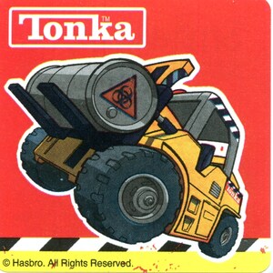 Tonka Stickers - Tonka Trucks Party Envelope Seals, Party Favors ...