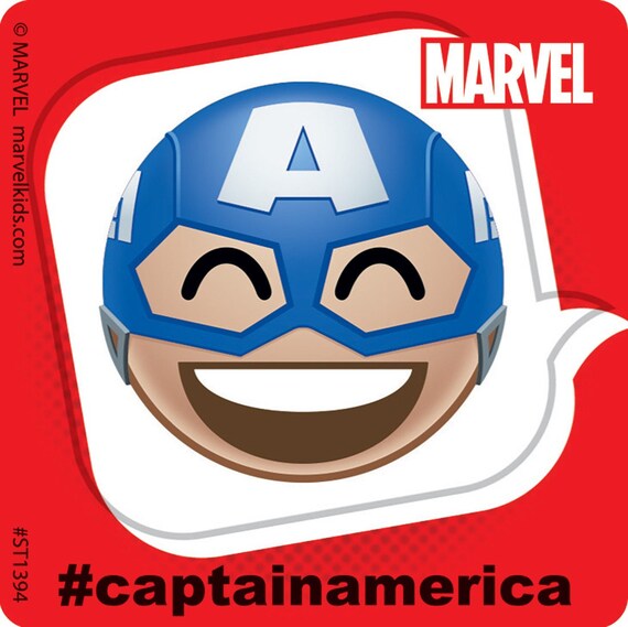 Marvel Emoji Stickers Avengers Birthday Party Avengers | Etsy