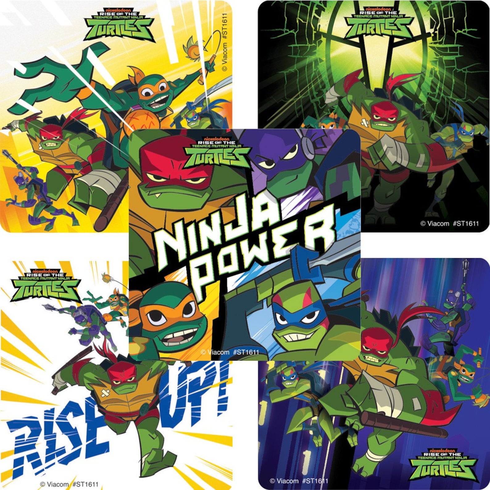Teenage Mutant Ninja Turtles Stickers - TMNT - Envelope Seals, Party ...