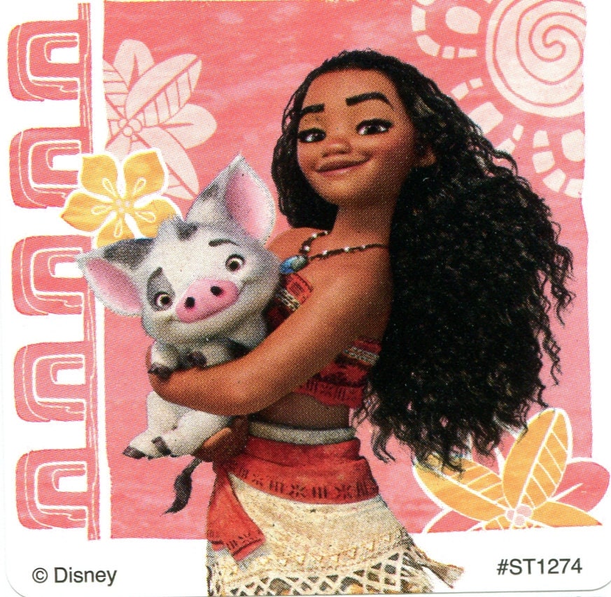 Moana Stickers Moana Stickers Party Envelope Seals, Party Favors ...