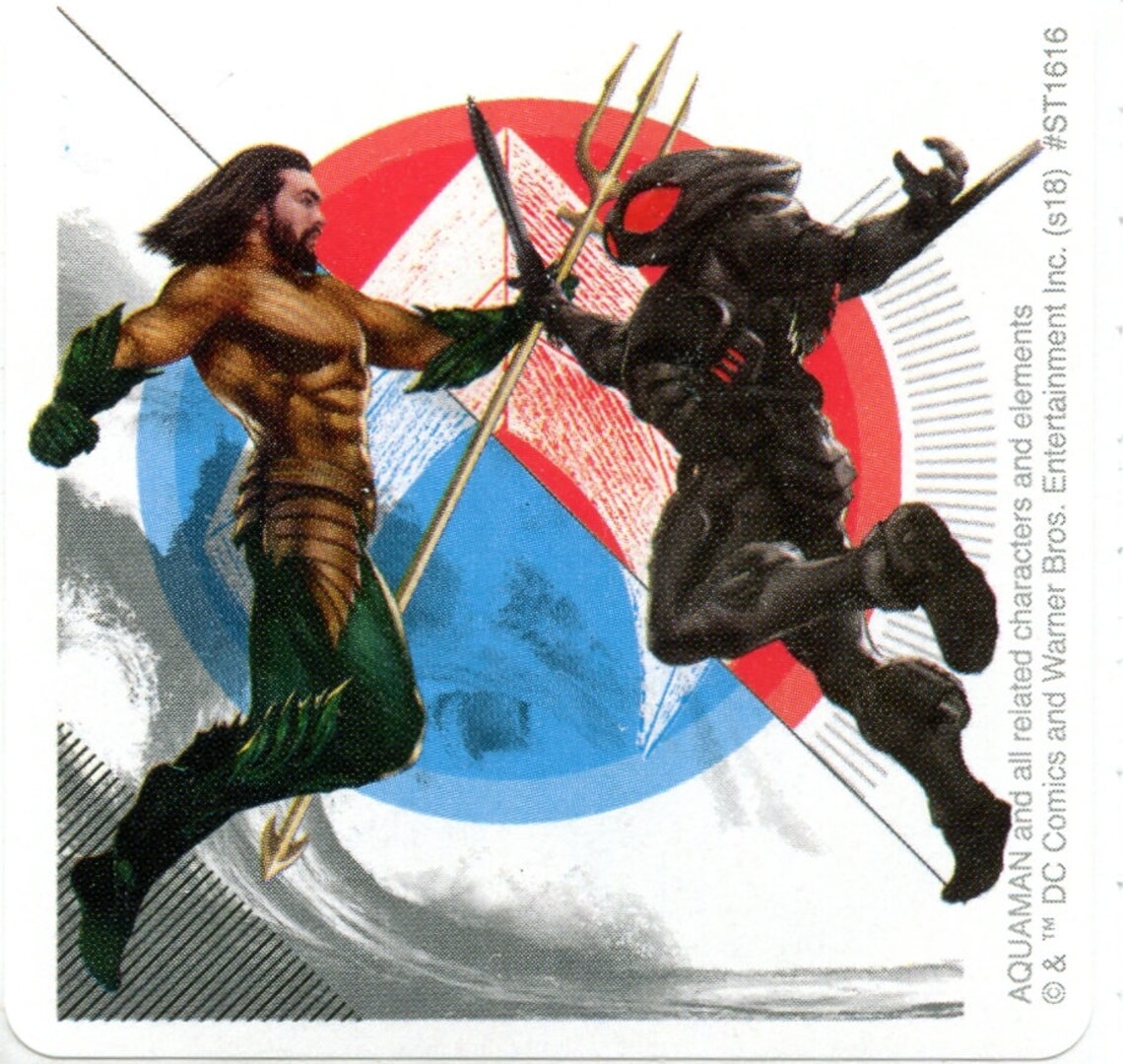 Aquaman Stickers - DC Comics Party Favors, Envelope Seals - Etsy