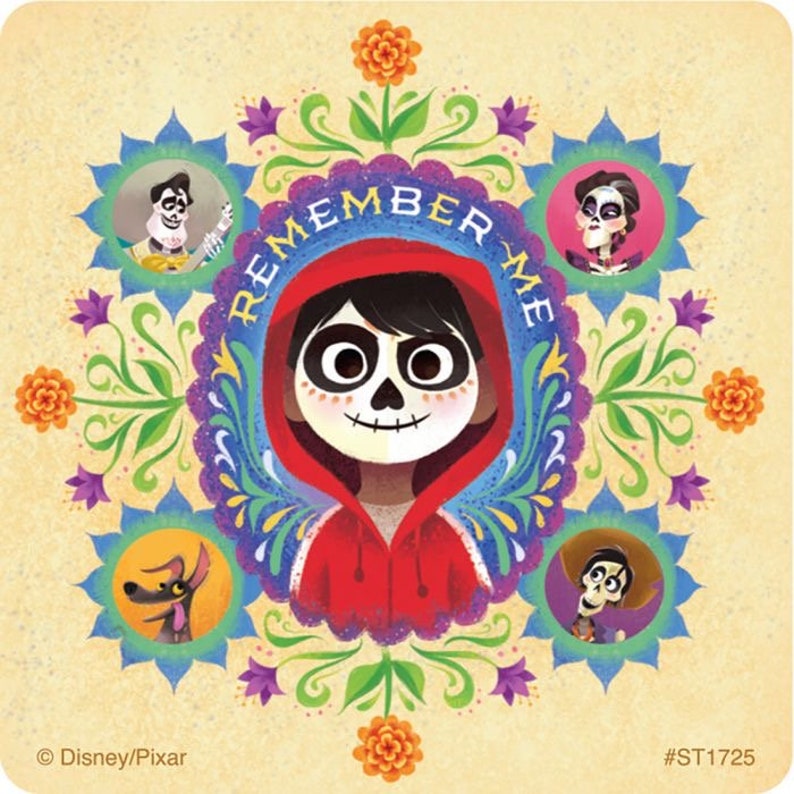 Disney Pixar Coco Stickers Suministros de cumpleaños Favores de fiesta ...
