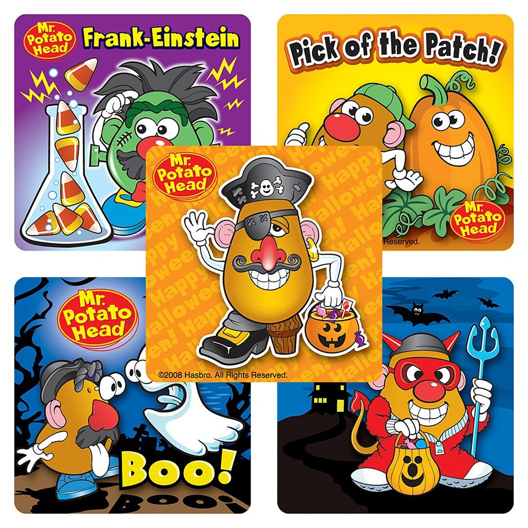 Potato Head Stickers Potato Head Halloween Stickers Envelope Seals ...