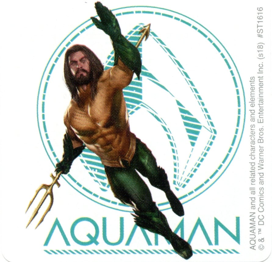 Aquaman Stickers - DC Comics Party Favors, Envelope Seals - Etsy