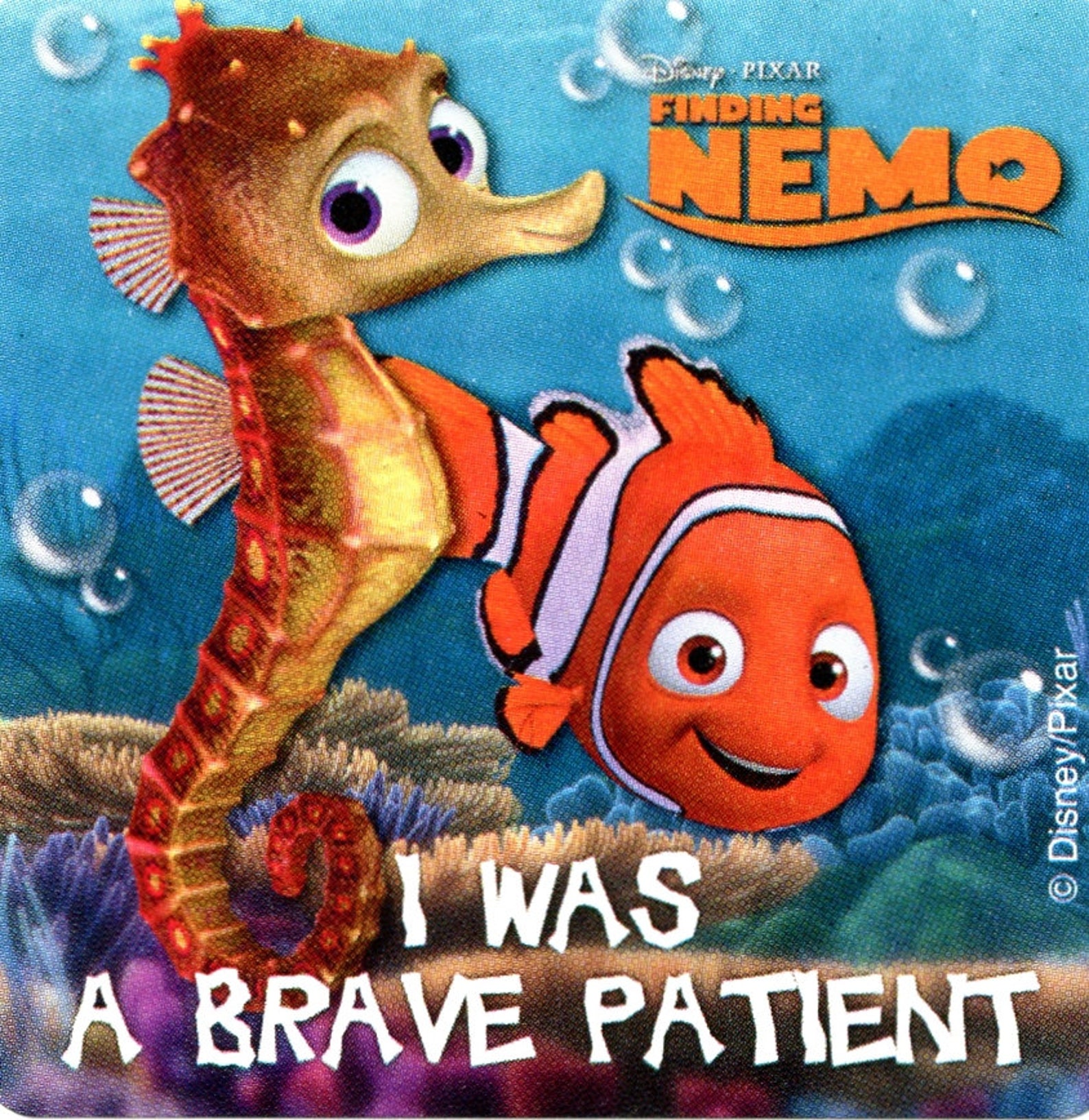 Nemo Stickers Patient Rewards - Finding Nemo Great Patient - Envelope ...