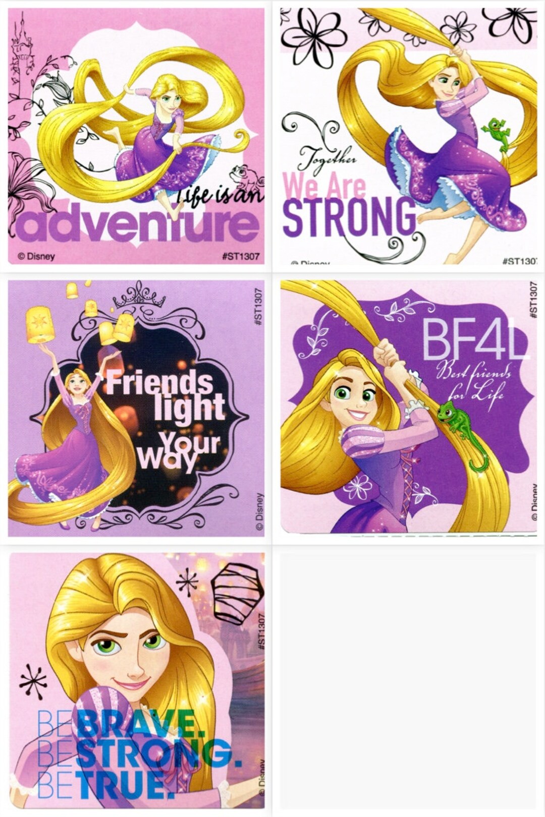 Tangled Stickers Rapunzel Party Envelope Seals, Party Favors, Reward ...