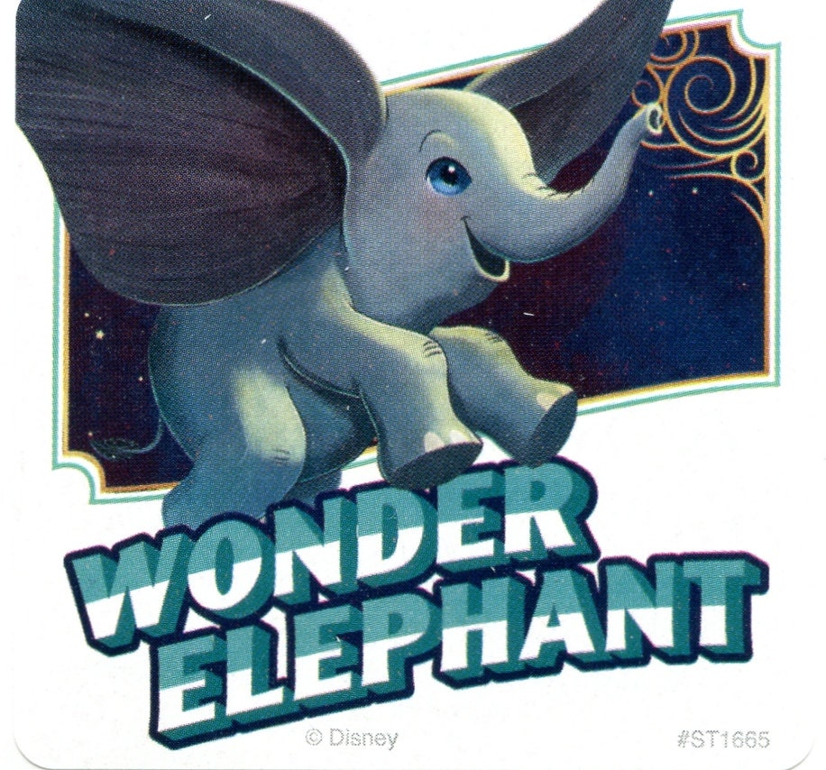 Dumbo Stickers - Disney Magnificent Dumbo Birthday Stickers - Envelope ...