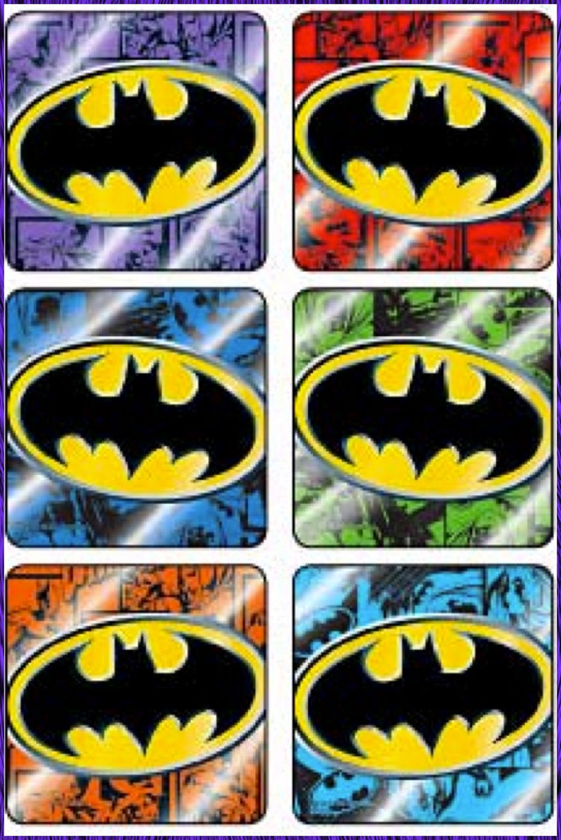 Pegatinas con licencia del logotipo de Batman Sellos de sobre, favores ...