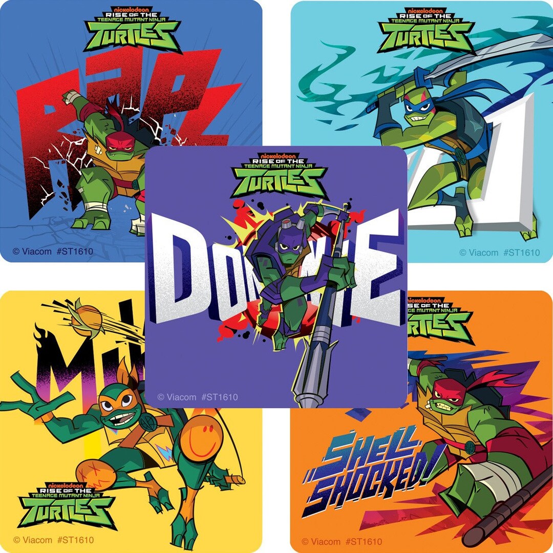 Teenage Mutant Ninja Turtles Stickers - TMNT - Envelope Seals, Party ...