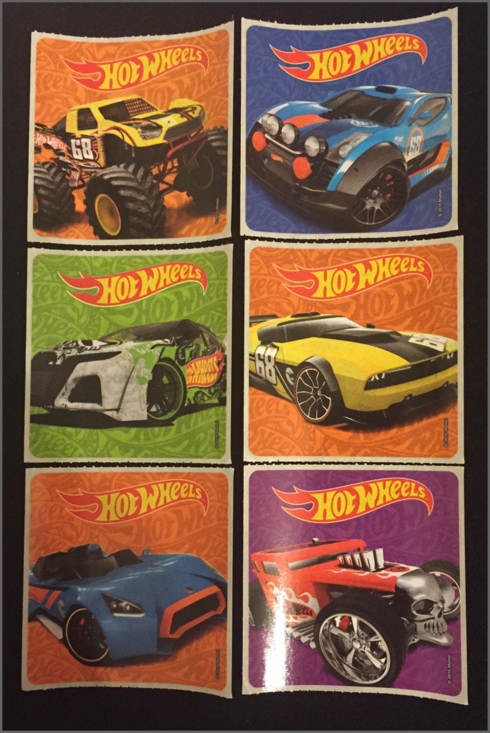 Hot Wheels Stickers Party Favours Reward Charts for - Etsy