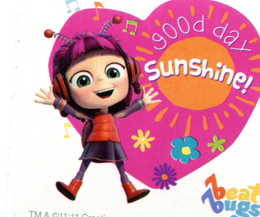 Beat Bugs Stickers - Beat Bugs Party - Envelope Seals, Party Favors ...